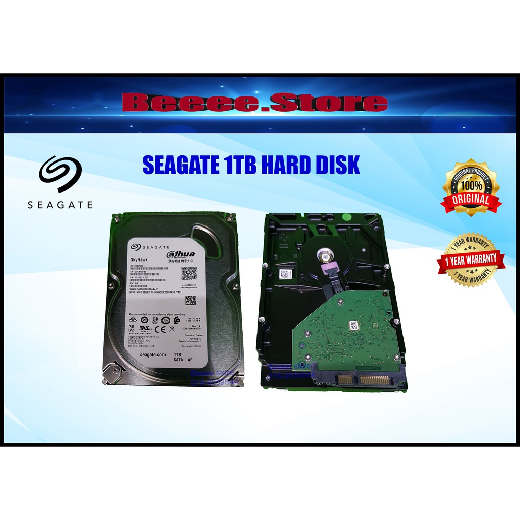 👍NEW👍1TB HDD Seagate SKYHAWK ST1000VX001 STR009 Desktop SATA Hard Drive ...