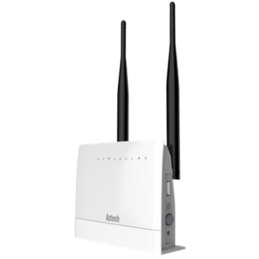 Aztech DSL5028EN (2T2R) ADSL 2+ 300Mbps Wireless N 4-Port Modem Router ...