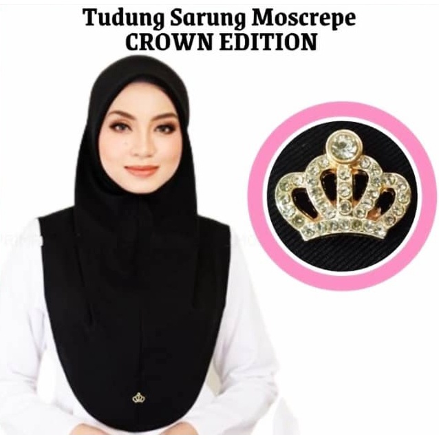 TUDUNG SARUNG CROWN PLAIN - Kosong -Terletak - Awning Scuba - Muslim Hijab - Halaman Qaseh Store ...