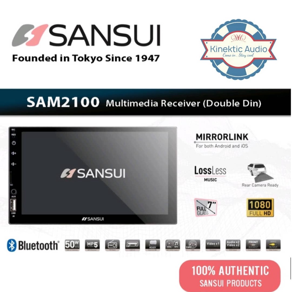 Sansui sam2100/Nakamichi NAM 1700 - Double DIN Car CD DVD MP3 Player ...