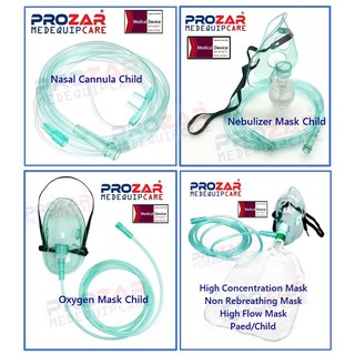 OXYGEN MASK CHILD HIGH CONCENTRATION MASK NEBULIZER MASK TRACHEOSTOMY ...