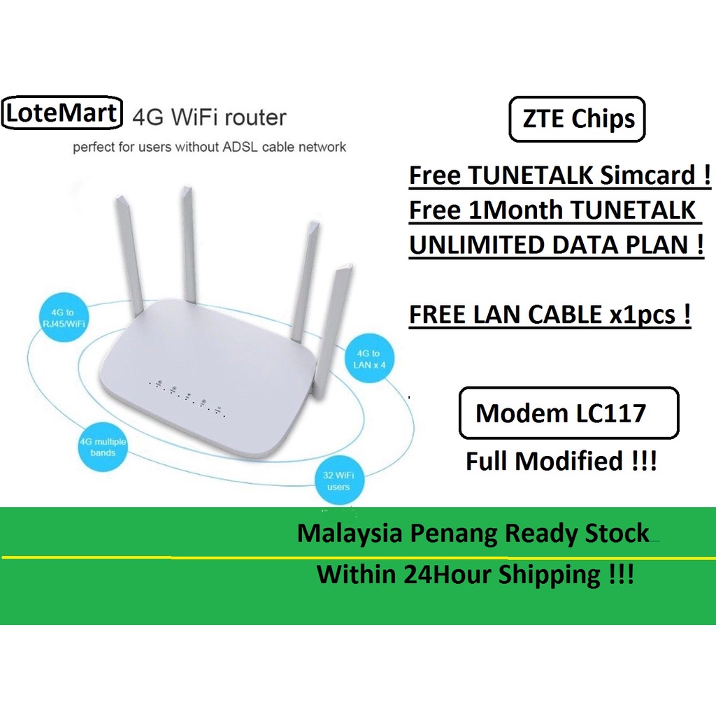 *Router Modem*[ReadyStock] Unlocked Unlimited Hotspot Wifi ( 4G LTE ...