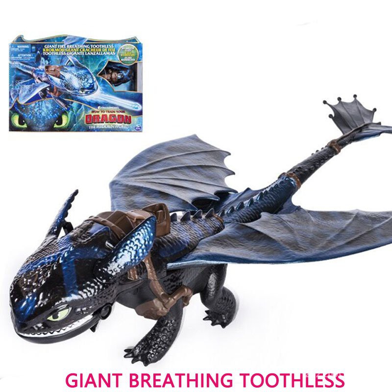 Genuine How to Train Your Dragon 3 giant breathing Toothless Action ...