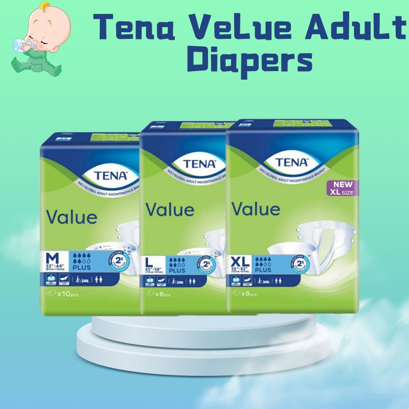 Tena Value Adult Diapers M10/L8/XL8 | Shopee Malaysia