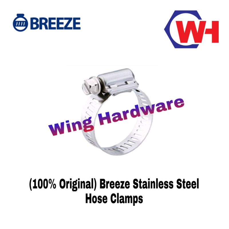 (100% Original) Breeze Stainless Steel Hose Clamps | Shopee Malaysia