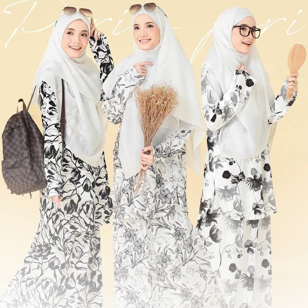 BAJU KURUNG PERI-PERI | baju kurung ironless, baju kurung bercorak ...