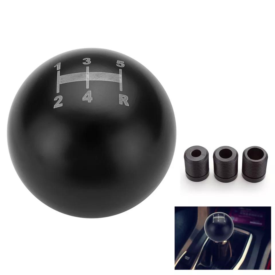 Universal 5 Speed Aluminum Round Ball Racing Car Manual Gear Shift Knob ...