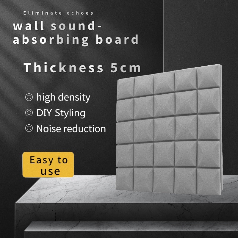 6/12pcs 50*50*5cm Soundproofing Acoustic Foam 7 Colors Soundproof Foam ...