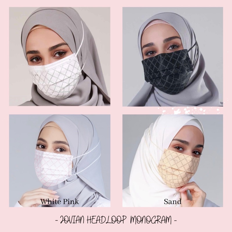 JOVIAN | MASK anti acne anti JERAWAT(siti nurhaliza) Headloop putih ...