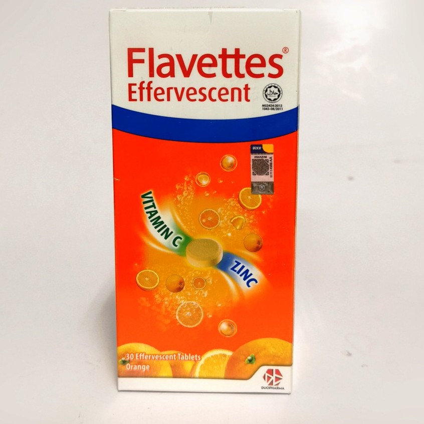Flavettes Effervescent Vit C Plus Zinc 2x15's (Exp:-01/2024) | Shopee ...