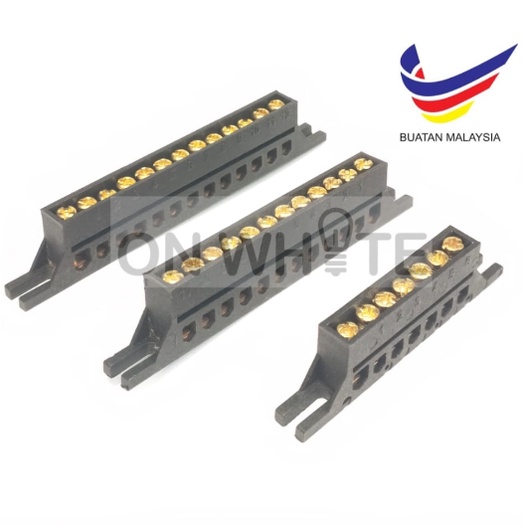 NEUTRAL LINK copper BAR with double safety insulated FOR DB BOARD / MCB ...