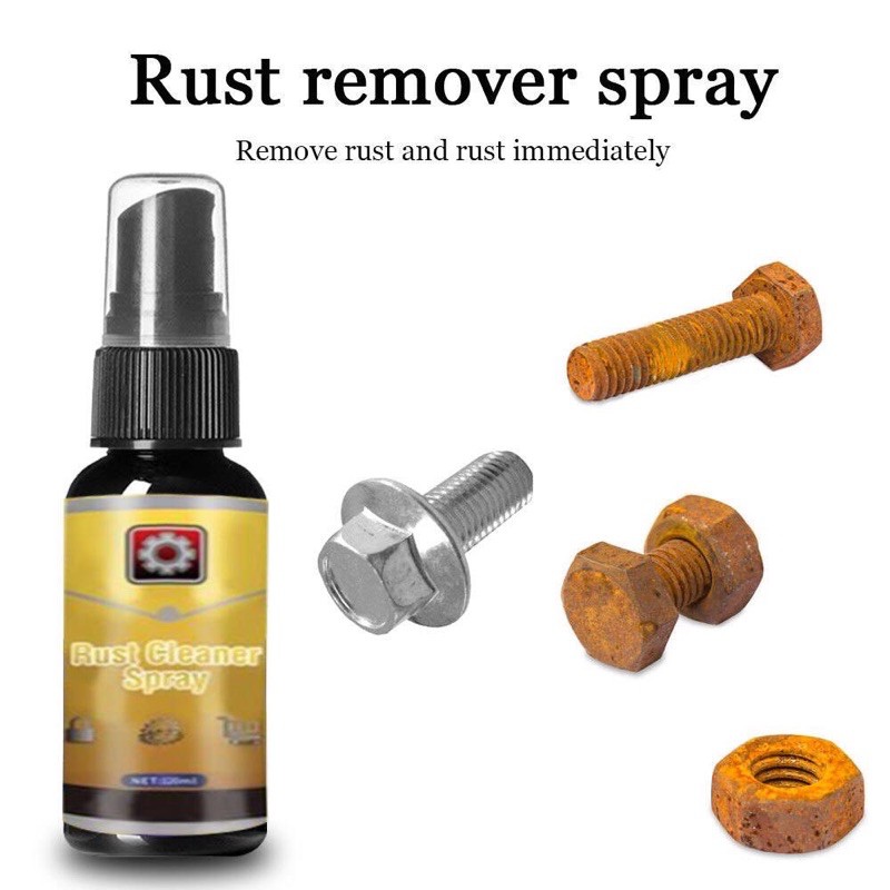 RUST CLEANER SPRAY anti karat spray penghilang karat besi logam plastik ...