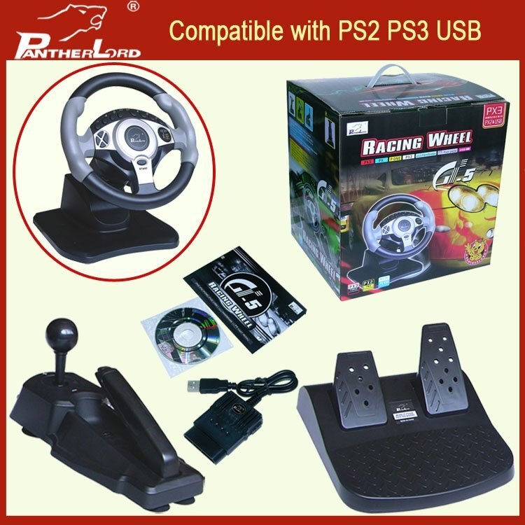Racing Wheel Pantherlord 3 IN 1 USB complete set PC & CONSOLE | Shopee ...
