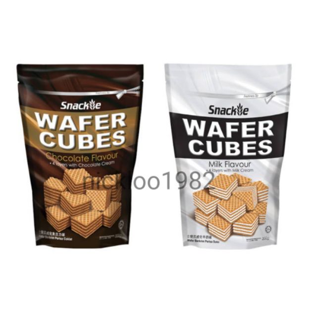 Snackle wafer cubes + 4 layers chocolate/milk cream 200g | Shopee Malaysia