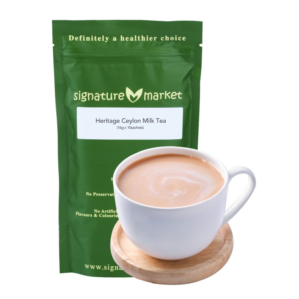 Signature Market Heritage Ceylon Milk Tea (16g x 10sachets) | Shopee ...