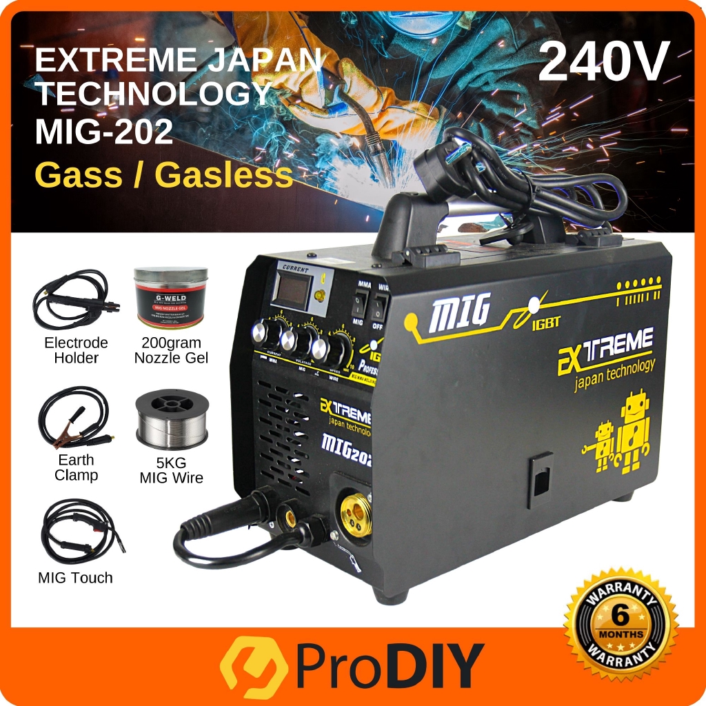 Extreme Japan Technology MIG-202 MIG / MMA Welding Machine 3 in 1 ...