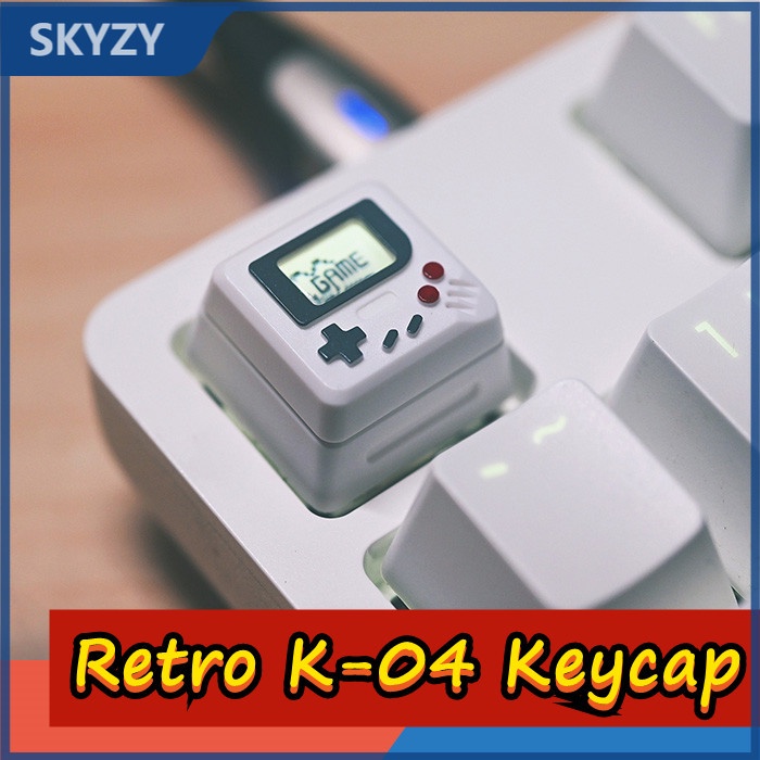 Retro K04 Keycap 3 In 1 Classic Light Transmissive ABS Material Cute Mechanical Keyboard Keycap ...