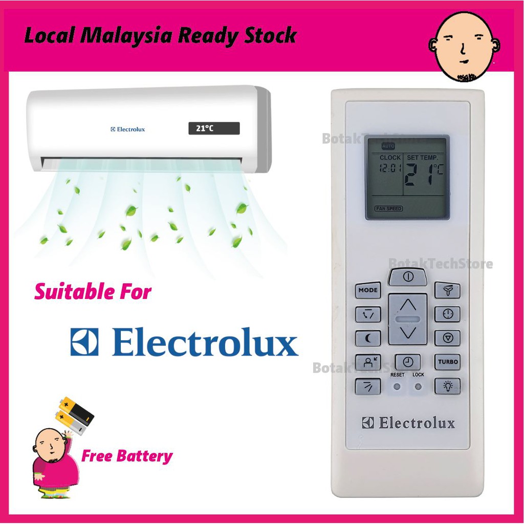 Electrolux Air Cond Aircond Air Conditioner Remote Control | Shopee ...