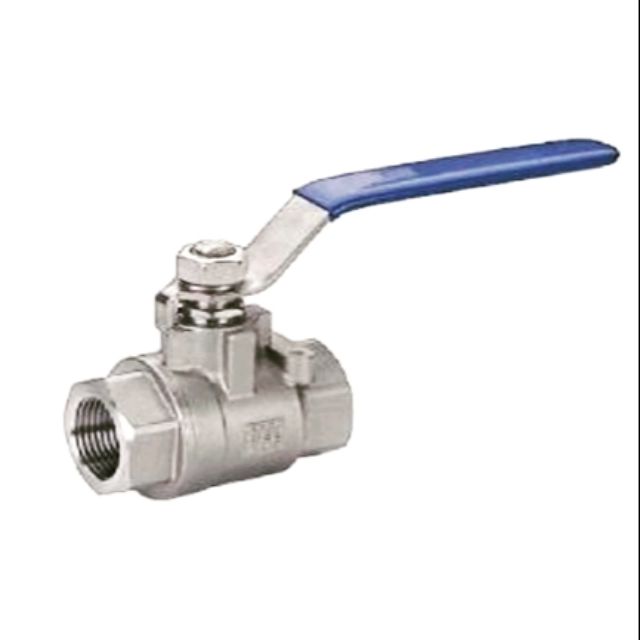 1/2" sus 304 stainless steel 2pc ball valve | Shopee Malaysia