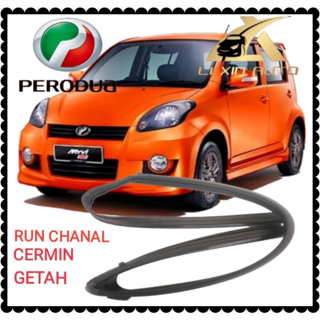 PERODUA MYVI 05-10 ORIGINAL DOOR GLASS RUN CHANNEL PINTU GERMIN GETAH ...