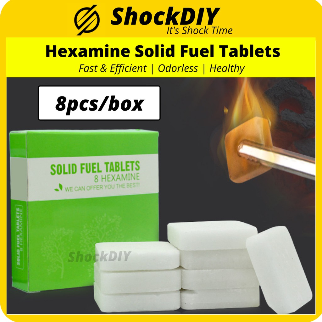8pcs Lilin Askar Hexamine Solid Fuel Tablets for Mini Stove Camping ...