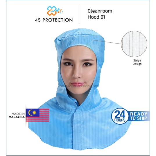 Cleanroom Esd Anti Static Stripe Hood H01 | Shopee Malaysia
