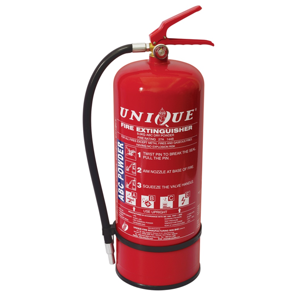 UNIQUE Portable Dry Powder Fire Extinguisher Sirim Certified 1 KG ...