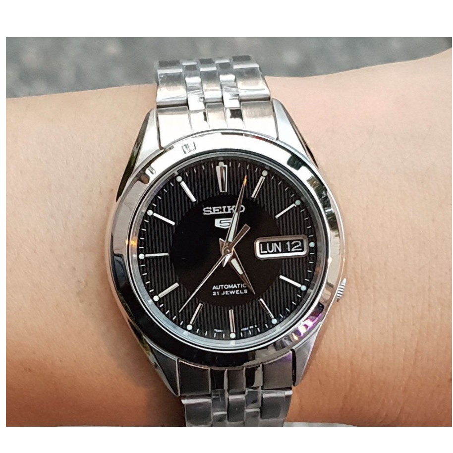 Seiko 5 SNKL23K1 Automatic See-Thru Back Stainless Steel Bracelet Gents ...