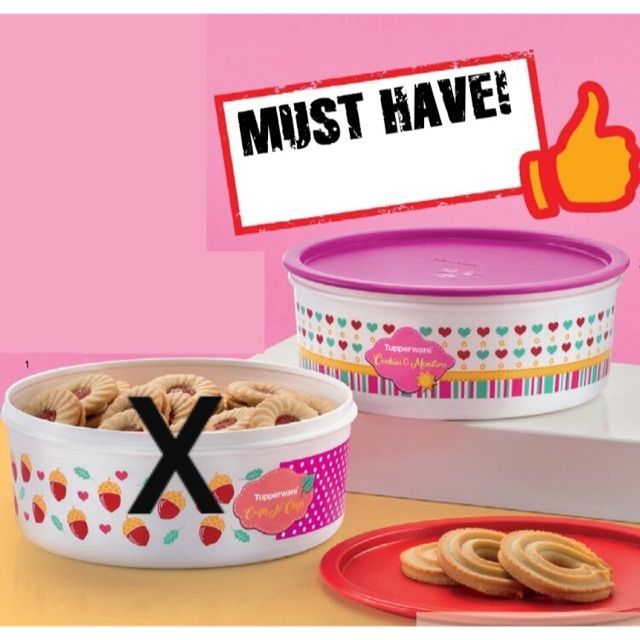 Tupperware Cookie Canister / Nutty Cookie Canister (1) 1.75L | Shopee ...