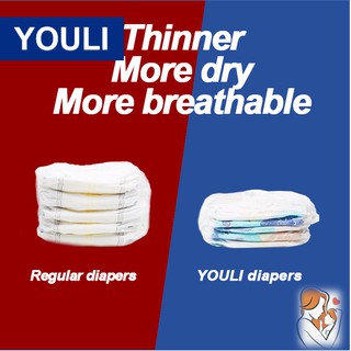 YOULI Big Size Baby Love Smile Diaper - M-XXXXL (4 Packs) | Shopee Malaysia