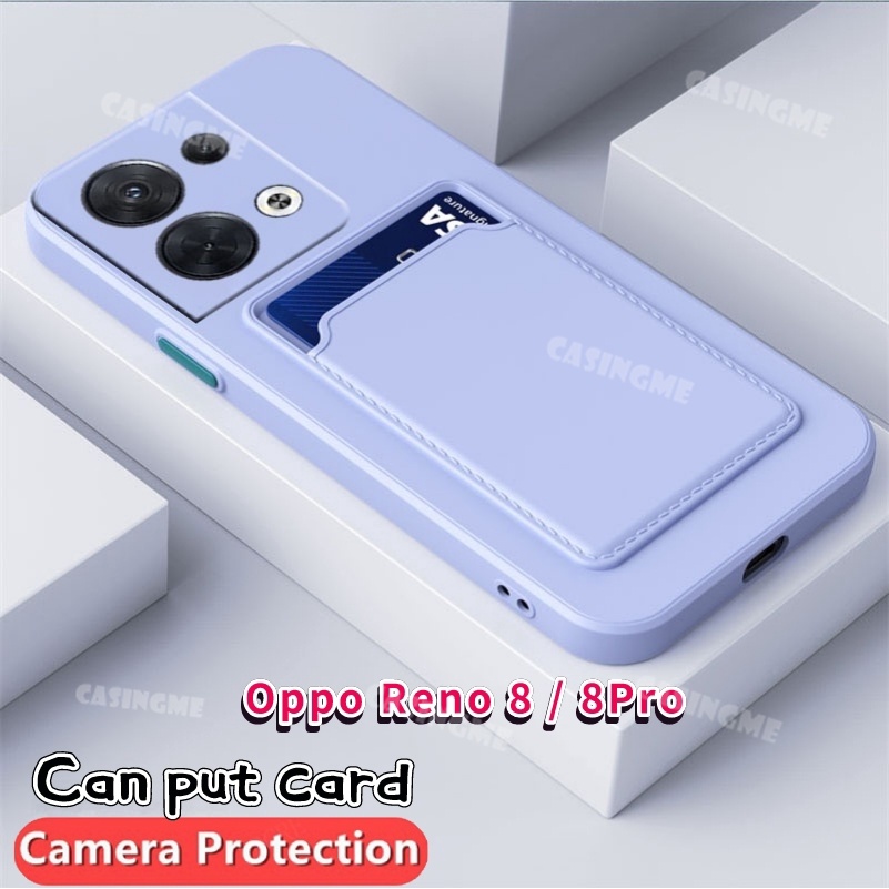 OPPO Reno8 8Pro 5G Casing TPU Silicone Phone Case With Card For Oppo ...