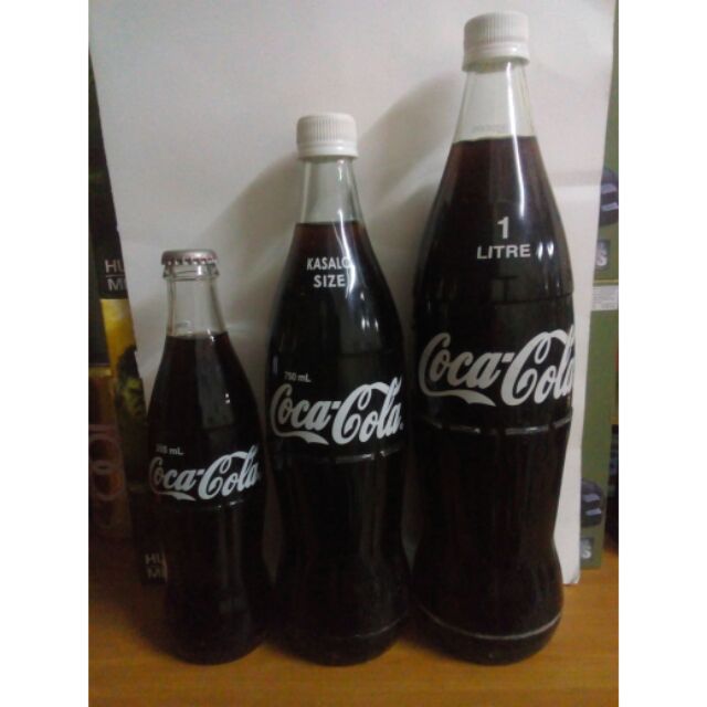 Coca Cola Philippines Glass Bottles Set Of 3 Shopee Malaysia