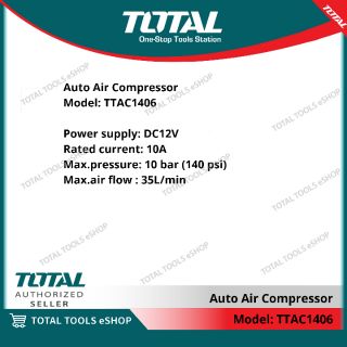 Total Auto Air Compressor TTAC1406 | Shopee Malaysia