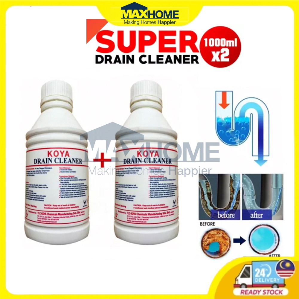 (2- pcs) KOYA 500ml Drain Cleaner and Deodorizer USA Formulated ...