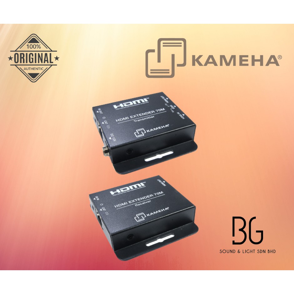 KAMEHA KA176 HDMI EXTENDER 70M WITH IR POC & EXTERNAL ROUTE 4K30HZ ...