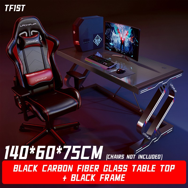 (140CM/120CM ) Computer Table Meja Gaming Table Desk / Meja Bilik Tulis ...