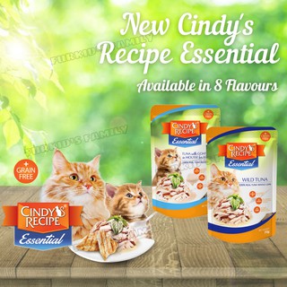 Cindy's Recipe Essential Grain Free Cat/Kitten Pouch Wet Food For Cats ...