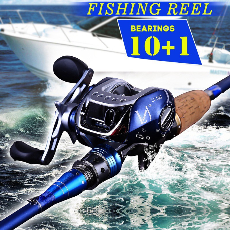 Sougayilang Bait casting Fishing Reel Saltwater Baitcaster Fishing Reel ...