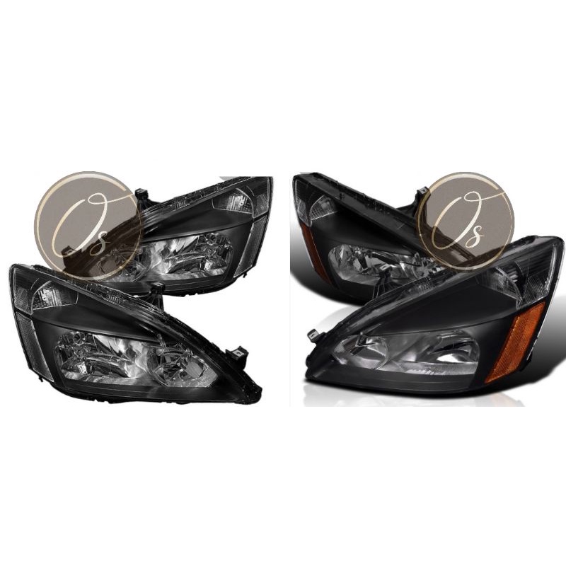Honda Accord SDA G7 Head Lamp 2003-2007 Black - Yellow Reflector ...