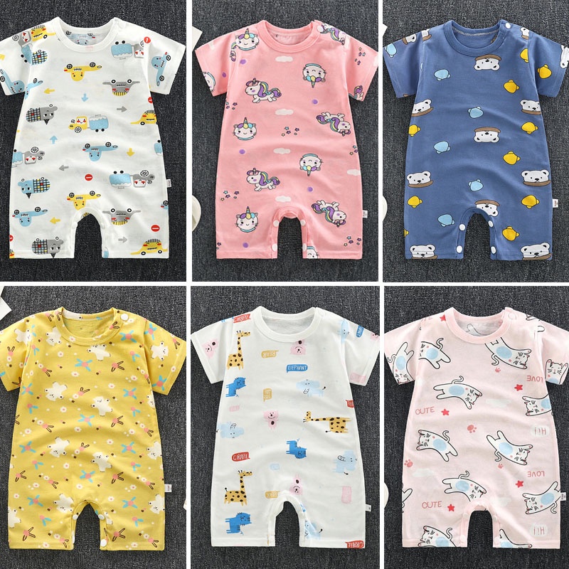 [M'sia Stock]🌸0-18M🌸Baju Bayi Baby Clothing Rompers Cartoon Newborn ...