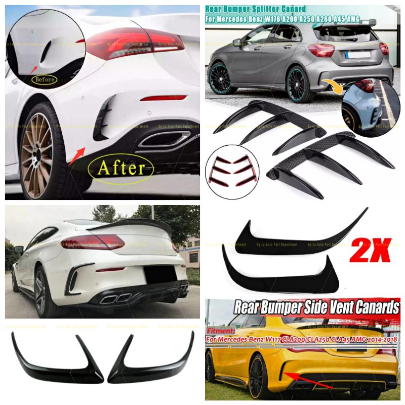 Rear Air Vent Side Lip W177 W117 W118 W205 W176 X156 C292 Bumper ...
