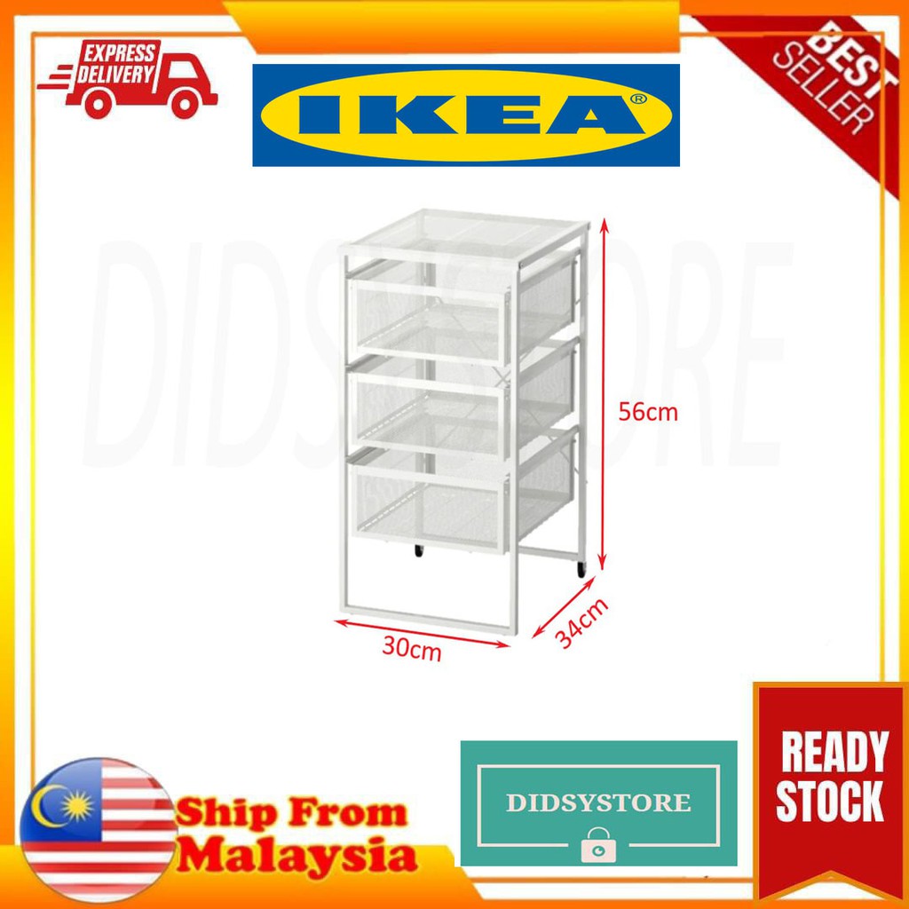 (READY STOCK) IKEA LENNART Drawer Unit, White / Laci Saiz Kertas A4 ...
