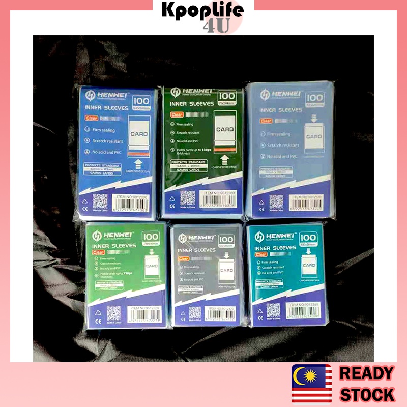 Inner Card Sleeves 100pcs kpop photocard protector inner sleeves Game ...