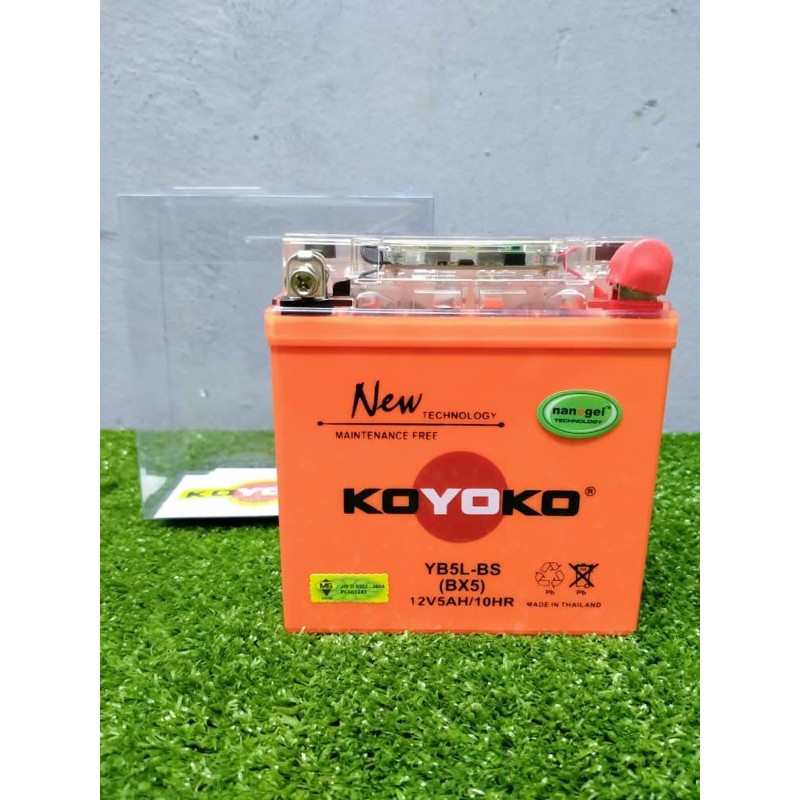 BATTERY KOYOKO NANOGEL FOR UNIVERSAL MOTORCYCLE YAMAHA/HONDA/SYM ...