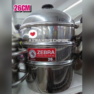 HOT! 3 TIER ZEBRA STEAMER POT STAINLESS STEEL SUS 304 / PERIUK KUKUS 3 ...