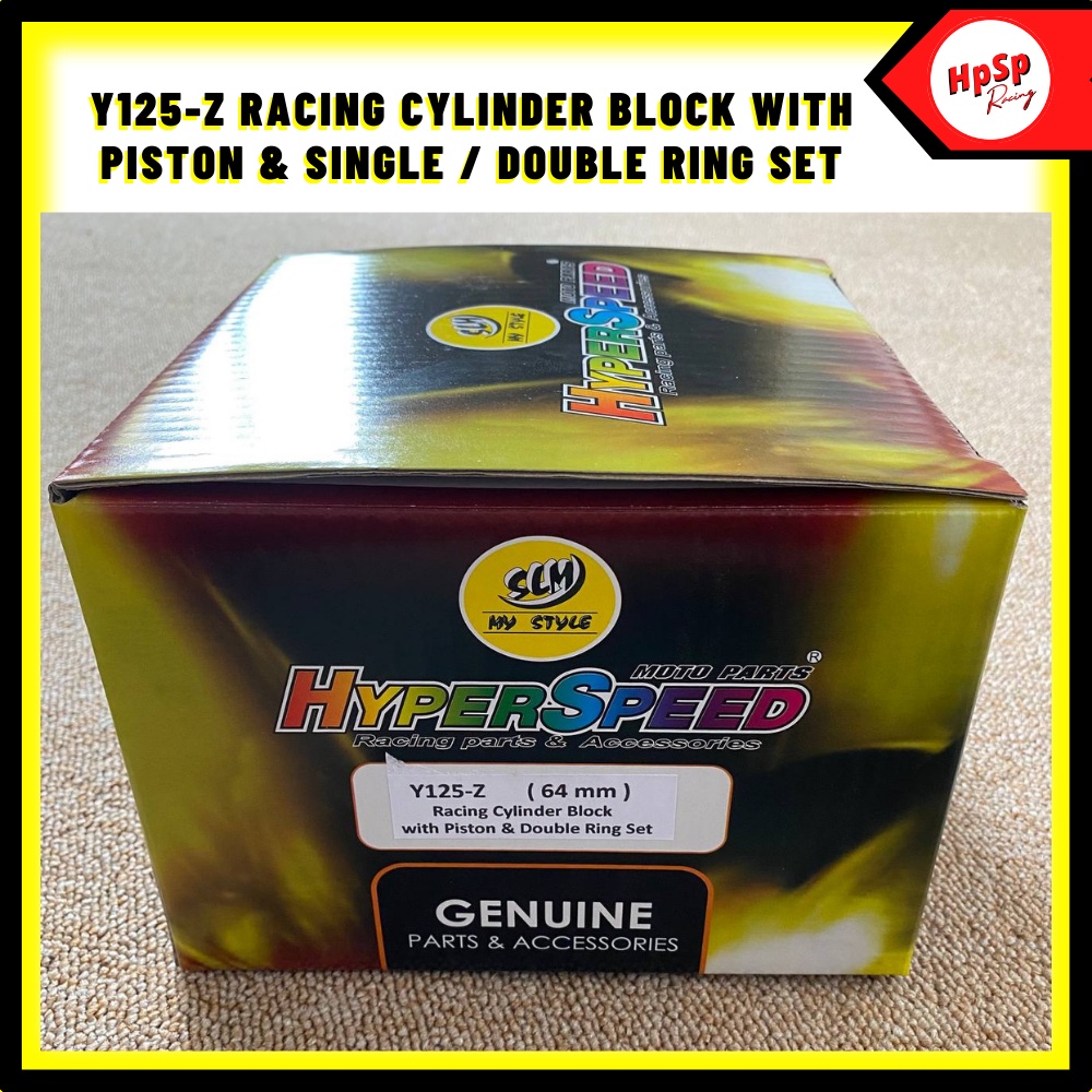 HPSP RACING Y125-Z RACING CYLINDER BLOCK WITH PISTON & SINGLE / DOUBLE ...