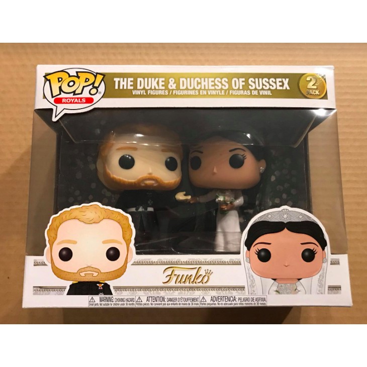 Funko Pop! Royals: Prince Harry And Meghan Markle Collectible Figure ...