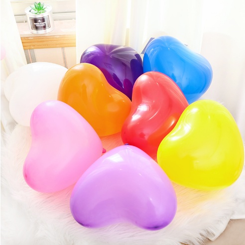 Metallic Heart Balloon 12 inch 10 PCs Excellent Quality Backdrop ...
