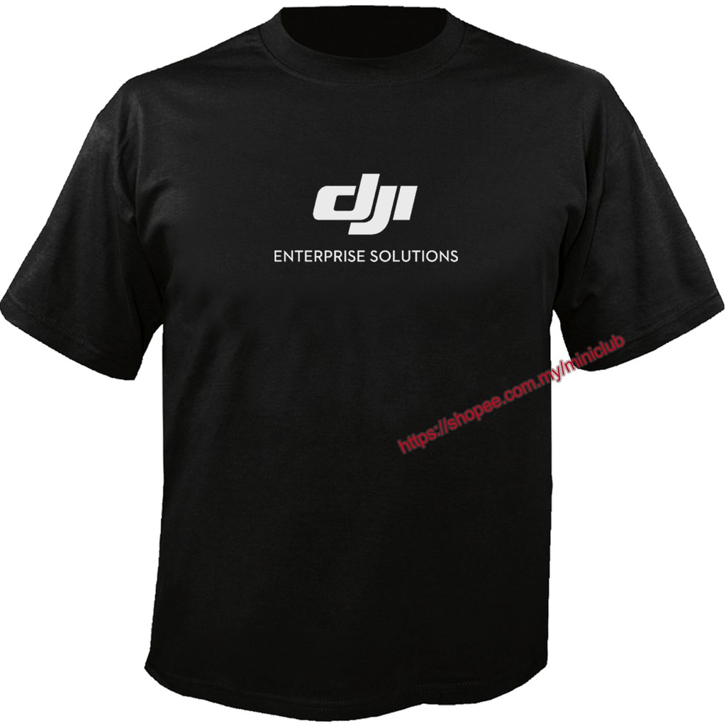 DJI Enterprise Solutions Logo Custom Tshirt BLACK (S-3XL) | Shopee Malaysia