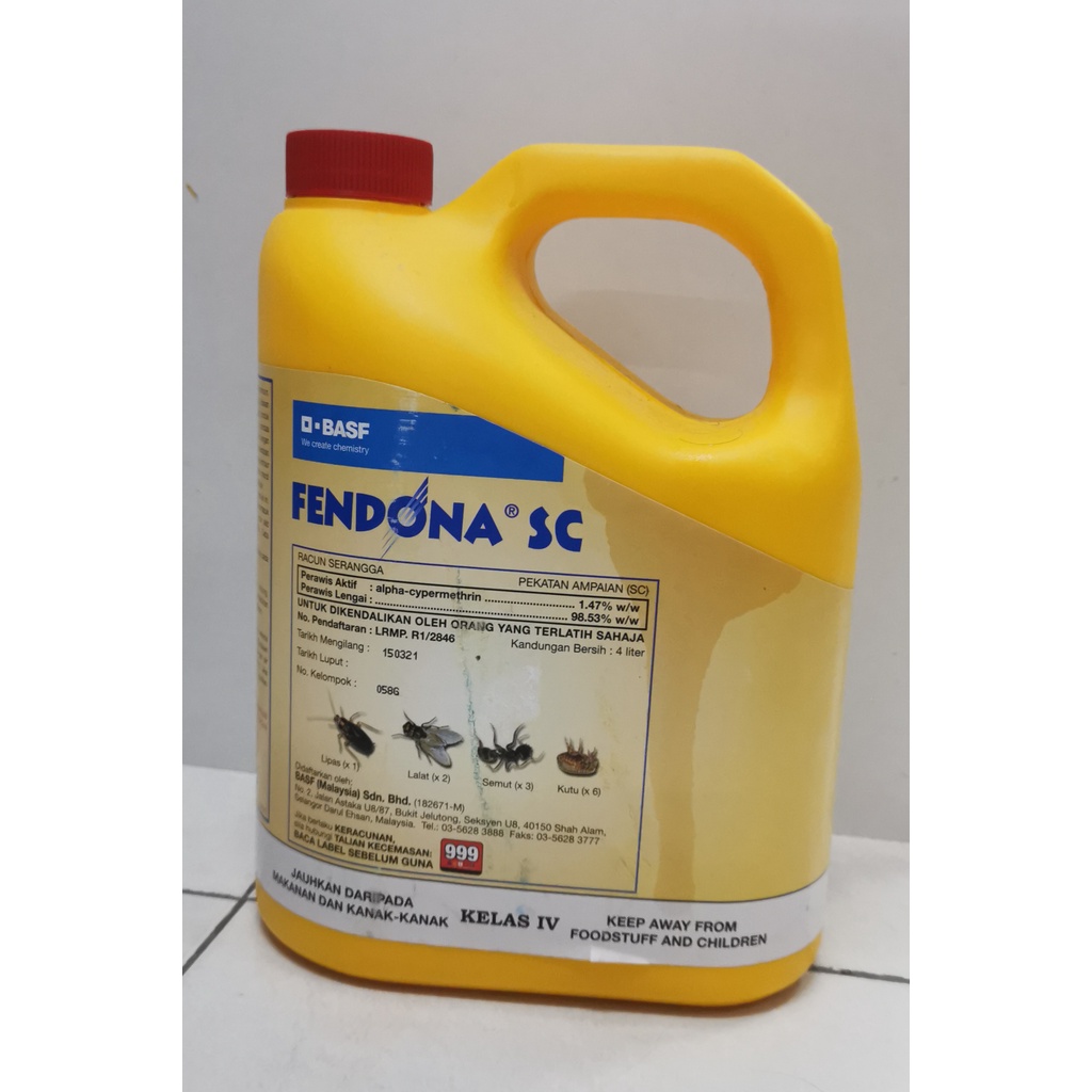 BASF Fendona SC Pest Control Chemical 4 Litre | Shopee Malaysia